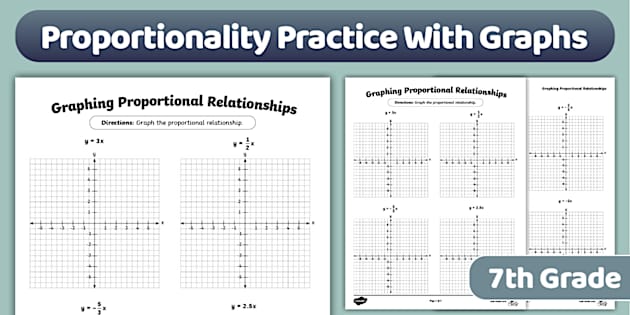 Graphing Proportional Relationships Worksheet