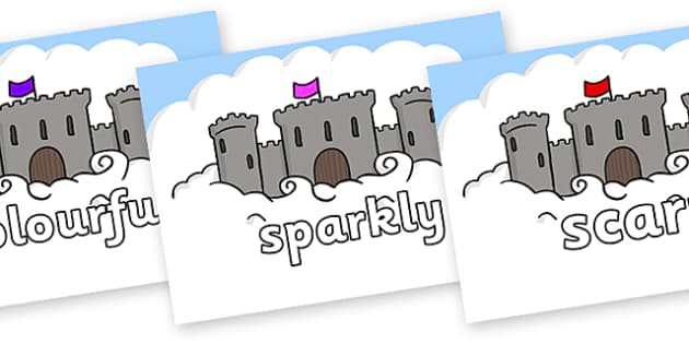 FREE! - Wow Words on Castles (teacher made) - Twinkl