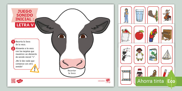 Juego Sonido Inicial: Letra V (Hecho por educadores)