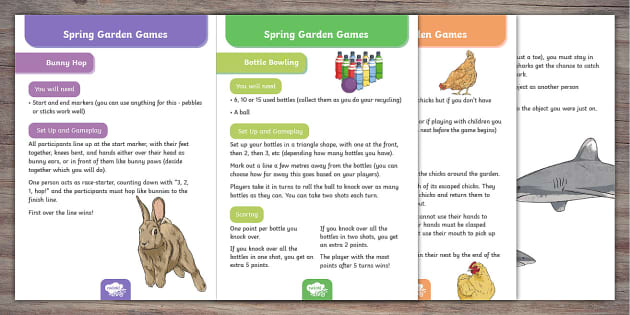 Spring Garden Games | Twinkl Party (teacher made) - Twinkl