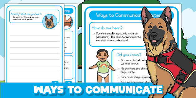 Grade 2 LS T4 Ways to Communicate Listening Infographic (CAPS)