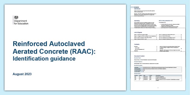 RAAC Identification DfE Guidance - SLT - Buildings - Twinkl RAAC Identification DfE Guidance - SLT - Buildings - Twinkl
