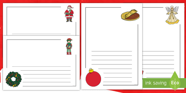 Christmas Aistear Santa's Workshop Toy Writing Template