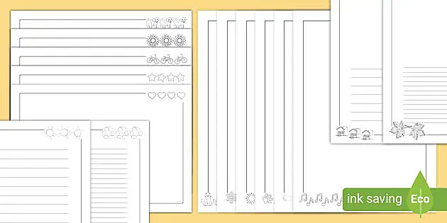 Editable General Use A4 Page Borders (teacher made) - Twinkl