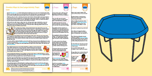 EYFS Ages 0-5 Easter Large Activity Trays Planning Pack