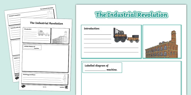 Industrial Revolution Non-Chronological Report Template