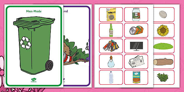 Sorting Natural and Man-Made Materials | Twinkl Originals