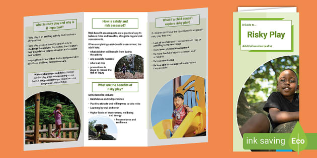 Risky Play Adult Information Leaflet - CPD (teacher made)
