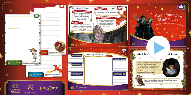 FREE! - Harry Potter: Create Your Own Magical Beast Writing Pack KS1
