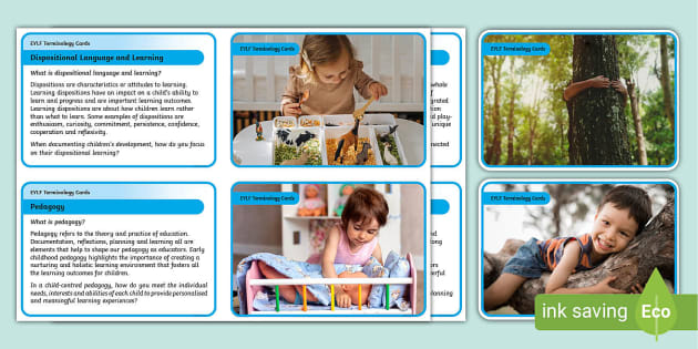EYLF Terminology Cards (teacher made) - Twinkl