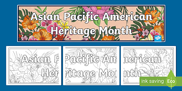Asian Pacific American Heritage Month Banner (teacher made)