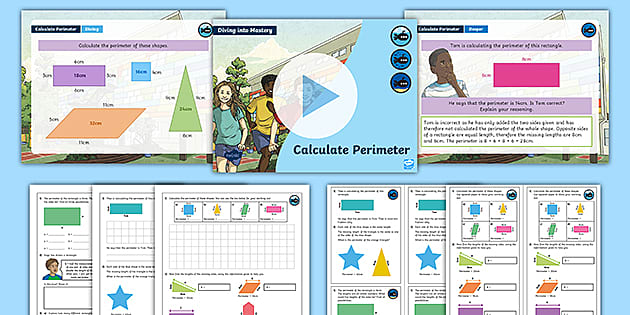 👉 White Rose Maths Compatible Y3 Step 12 Calculate Perimeter