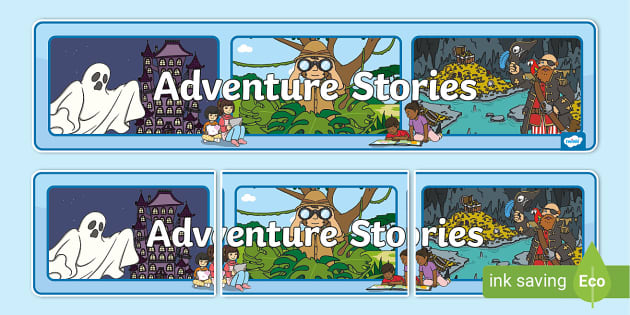 Adventure Stories Banner (teacher made) - Twinkl