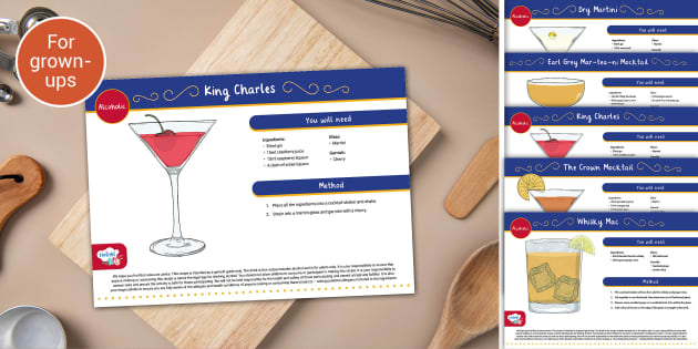 Coronation Cocktails and Mocktails Recipe Pack