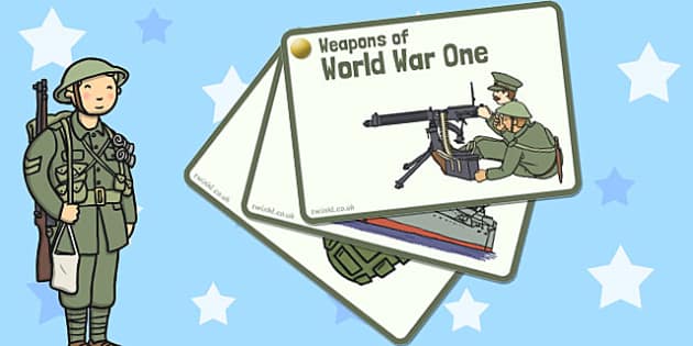WW1 KS2 Weapons Interactive Visual Aid - Primary Resources