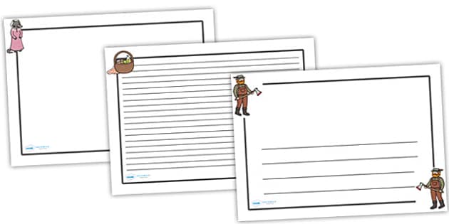 Little Red Riding Hood Page Borders (Landscape) - Twinkl