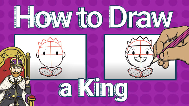 How to Draw a King | Twinkl Kid's TV (creat de profesori)