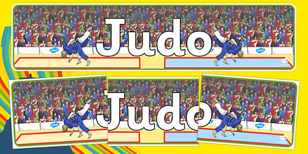 FREE! - Rio 2016 Olympics Judo Display Banner (teacher made)