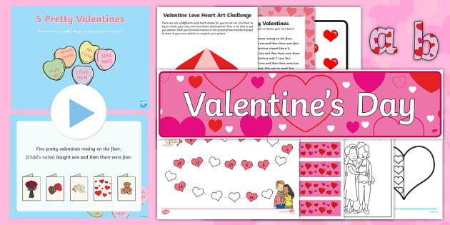 CfE Early Level Valentine's Day Resource Pack