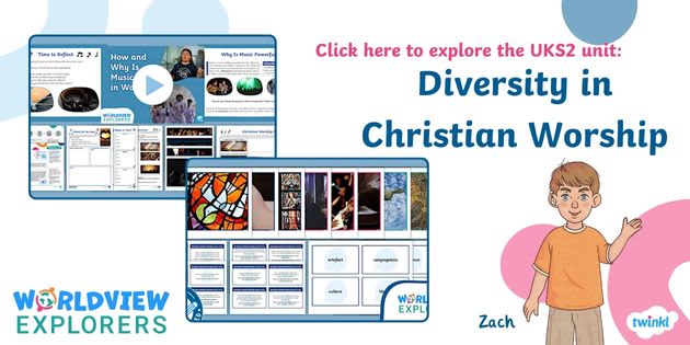 UKS2 Diversity in Christian Worship (profesor hizo) - Twinkl