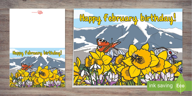 KS1 February Birthday Card | Twinkl Party (teacher made)