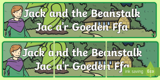 Jack and the Beanstalk Display Banner English/Welsh