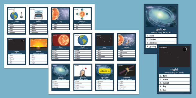 Space Can You Guess? Cards (teacher made) - Twinkl