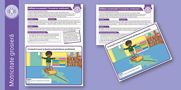 Mers în echilibru – Activitate independentă motricitate