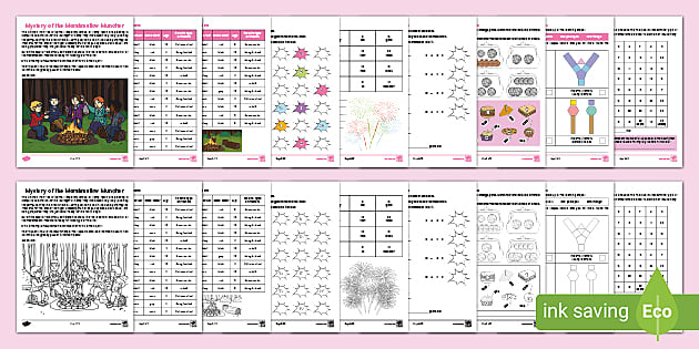 The Mystery of the Marshmallow Muncher Math Project - Twinkl