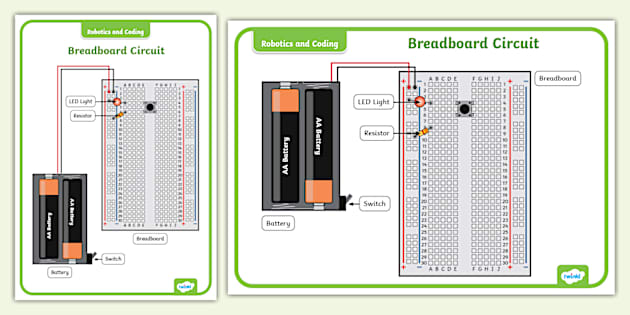 Robotics and Coding - Breadboard Circuit Poster - Twinkl Robotics and Coding - Breadboard Circuit Poster - Twinkl
