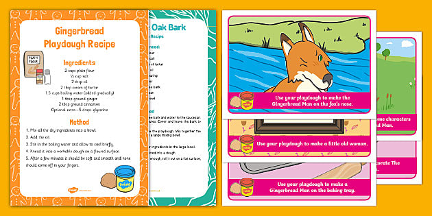 EYFS The Gingerbread Man Playdough Recipe and Mat Pack
