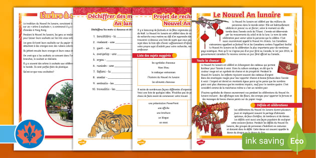 Lunar New Year Junior/Intermediate Celebration Pack French