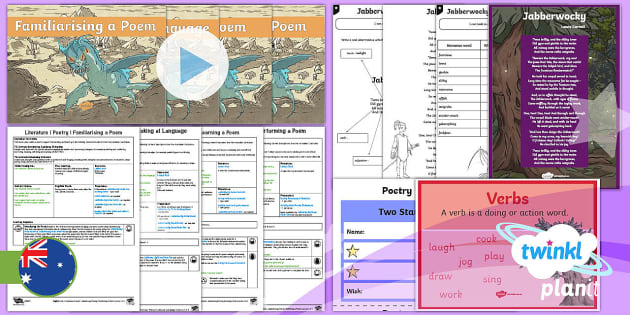 PlanIt English Year 5 Animals: Jabberwocky Poetry Genre Unit Pack