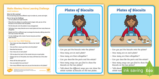 👉 Maths Composition of 6 7 8 Home Learning: Plates of Biscuits 👉 Maths Composition of 6 7 8 Home Learning: Plates of Biscuits