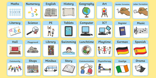 SEN Visual Timetable For School Classroom Timetable Labels SEN Visual Timetable For School Classroom Timetable Labels