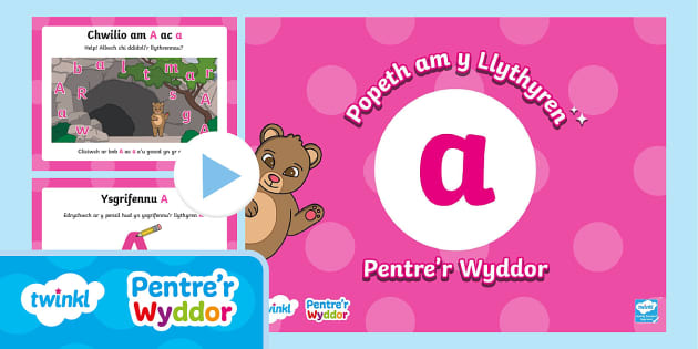 Pentre'r Wyddor: Popeth am y Llythyren a (teacher made)