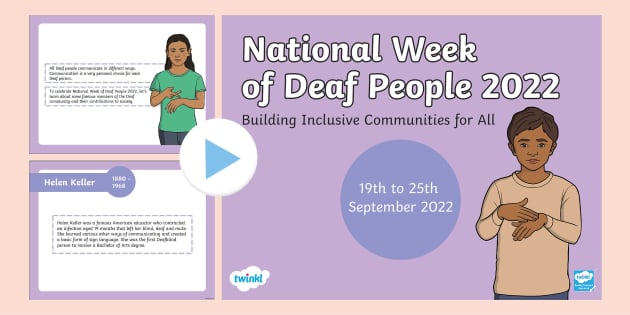 Famous Deaf People PowerPoint (teacher made) - Twinkl