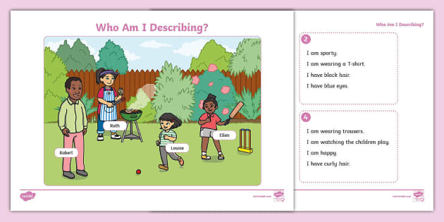 Language Skills: Who Am I Describing? Foundation Stage