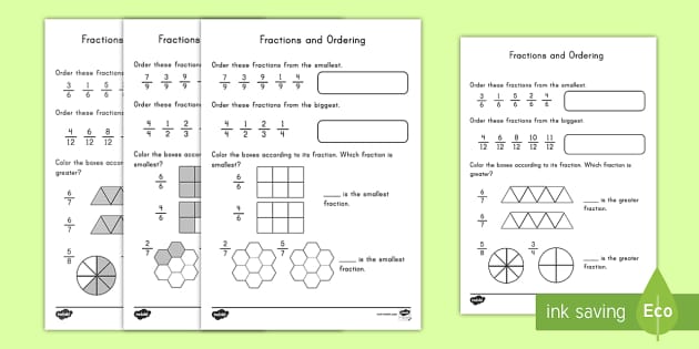 Ordering Fractions Activity (teacher made)