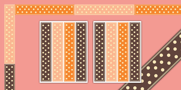 Pumpkin Theme Bulletin Board Borders (teacher made) - Twinkl