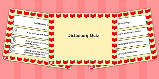 How to Use a Dictionary PowerPoint Quiz | Teacher Resources