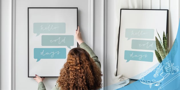 Hello Cold Days Winter Typography Poster Twinkl Art Gallery