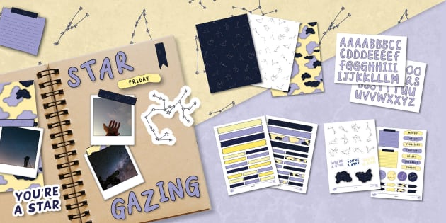Space Dreams | Printable Scrapbooking Kit (teacher made)