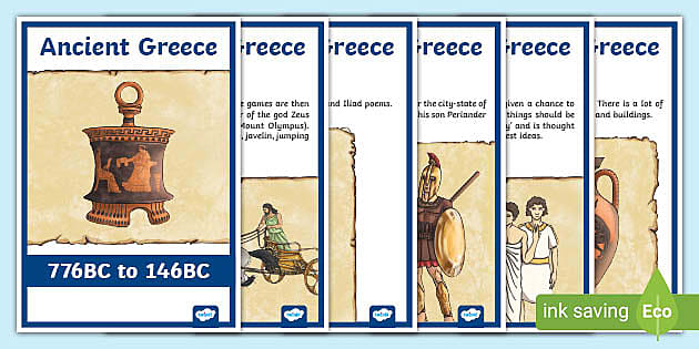 Ancient Greece Timeline Posters