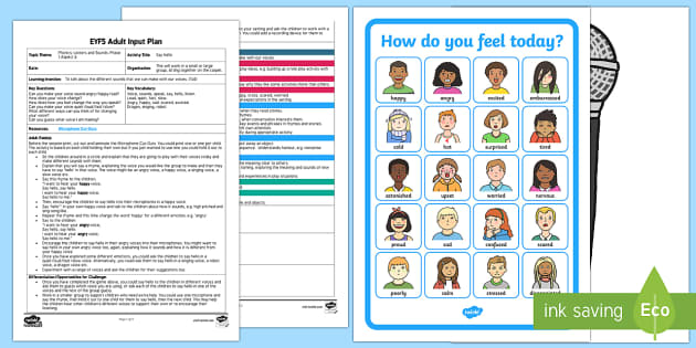 Eyfs Say Hello Eyfs Adult Input Plan And Resource Pack