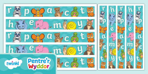 Pentre'r Wyddor: Border Arddangos Teulu 1 - Twinkl