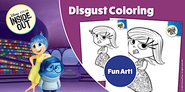 Inside Out: Disgust Coloring Page