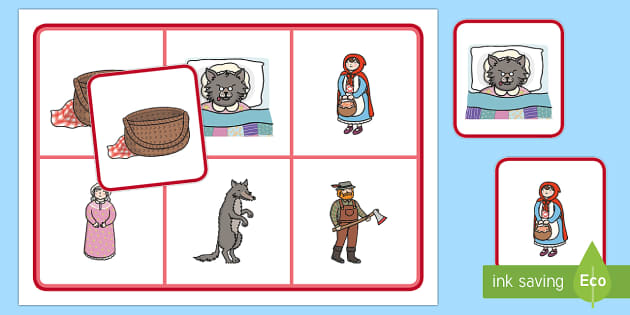 Little Red Riding Hood Matching Cards and Board