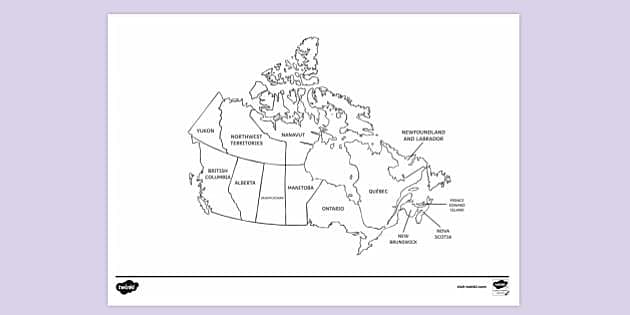 canada coloring sheet