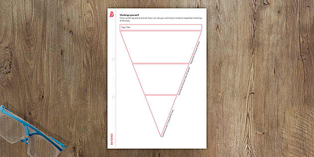 FREE! - Blank Revision Triangle Worksheet / Worksheet